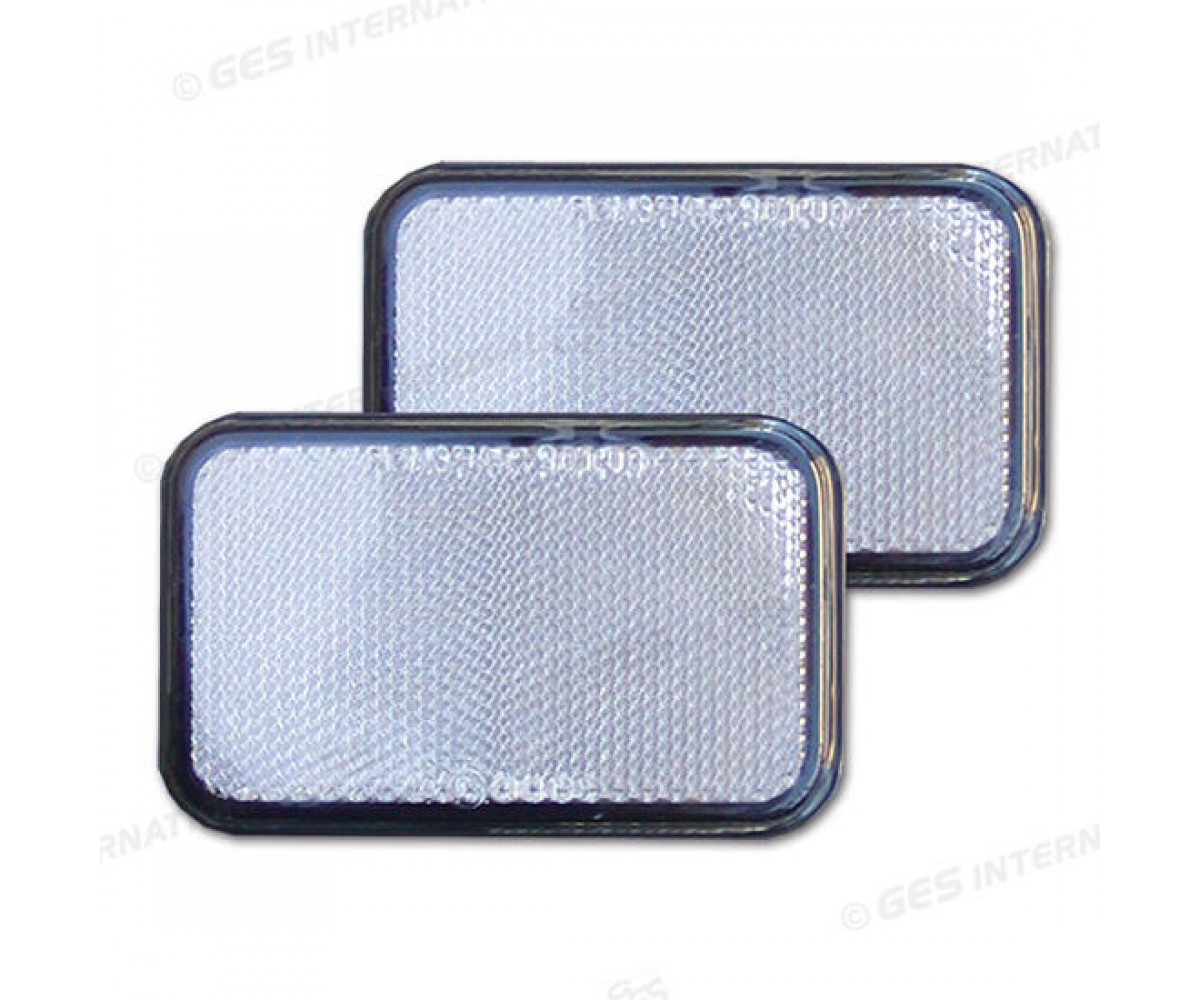 Catadiottro Bianco Rettangolare 95X60mm - Ges | Accessori e Ricambi